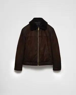 Prada Suede Jacket - Coffee