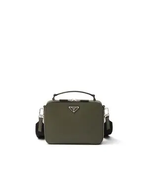 Prada Brique Medium Saffiano Leather Bag Green