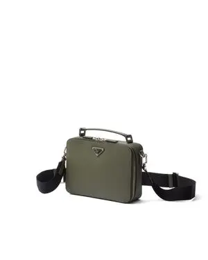 Prada Brique Medium Saffiano Leather Bag - Green
