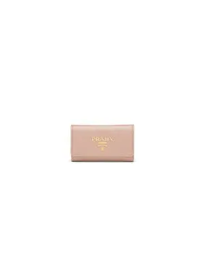 Prada Saffiano Leather Keychain - Pink