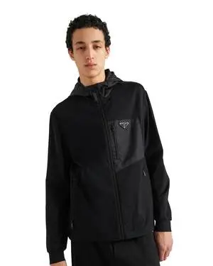 Prada Technical Cotton And Re-nylon Cardigan