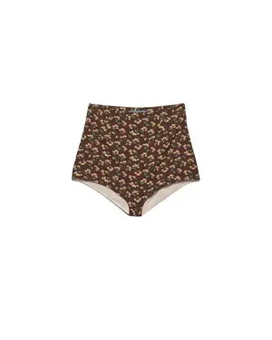 Prada Floral Print Brief - Brown