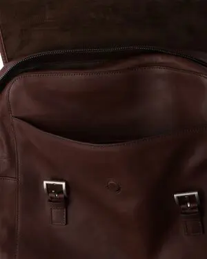 Prada Leather Backpack - Brown