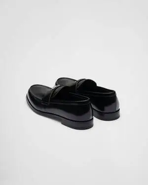 Prada Brushed Leather Loafers