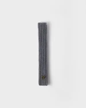Prada Wool Scarf - Slate Gray