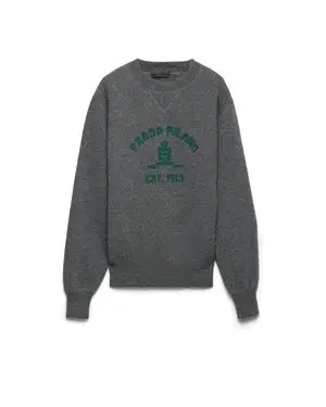 Prada Cashmere Crew-neck Sweater - Grey