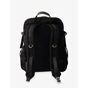Prada Re-nylon And Leather Backpack - Black