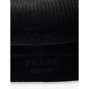 Prada Corduroy Cap - Black