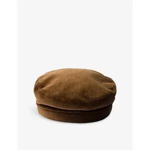 Prada Corduroy Cap - Brown