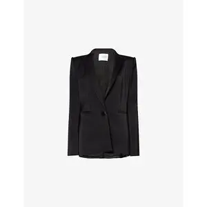 Galvan Sculpted Single-breasted Woven Blazer