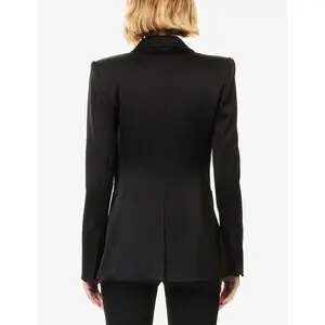 Galvan Sculpted Single-breasted Woven Blazer