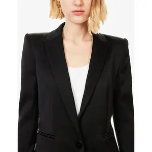 Galvan Sculpted Single-breasted Woven Blazer