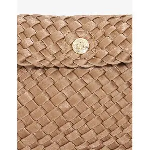 DUNE Woven Flap Clutch - Bronze Synthetic