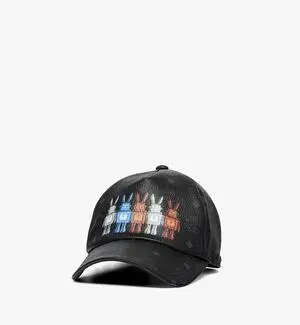 Mcm Classic Cap In Visetos - Black
