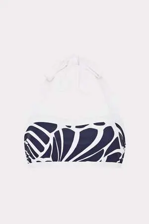 MILLY Abstract Kai Print Bandeau Halter Top