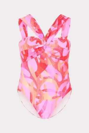 MILLY Bandeau One Piece - Milly Pink