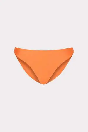 MILLY Margot Gloss Bikini Bottom - Orange