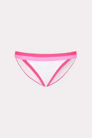 MILLY Positano Color Block Bikini Bottom - Milly Pink