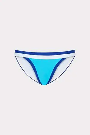 MILLY Positano Color Block Bikini Bottom - Ocean Blue