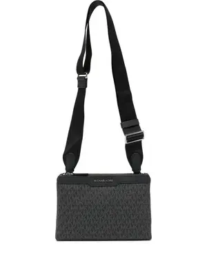 Michael Kors Hudson Logo Crossbody Bag - Black