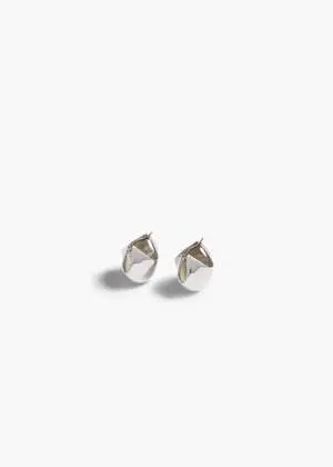 Khaite Small Lotus Hoop Earrings Silver