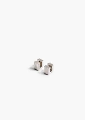 Khaite Small Empire Clip-on Earrings - Silver