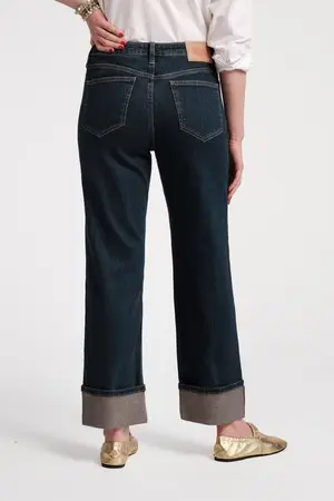 FRANCES VALENTINE Smarty Cuffed Jean - Denim