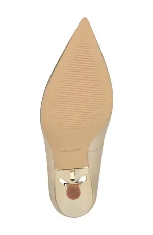 Nine West Lorela Pointed Toe Pumps - Gold