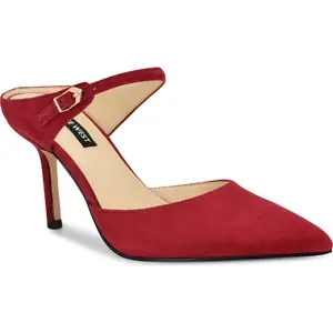 Nine West Danela Pointed Toe Mule - Dark Red