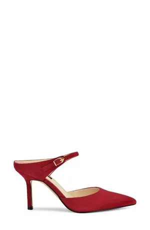 Nine West Danela Pointed Toe Mule - Dark Red