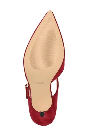 Nine West Danela Pointed Toe Mule - Dark Red