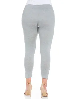 24SEVEN COMFORT APPAREL Ankle Length Leggings - Heather