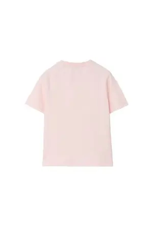 Burberry Ekd Stretch Cotton T-shirt - Ice Pink
