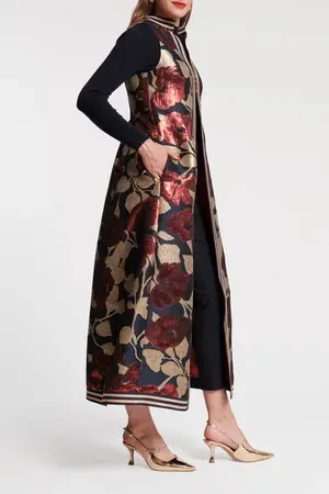 FRANCES VALENTINE Susie Floating Floral Maxi Jacket