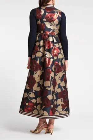 FRANCES VALENTINE Susie Floating Floral Maxi Jacket