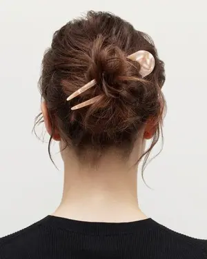 MACHETE French Hair Pin - Grey Shell