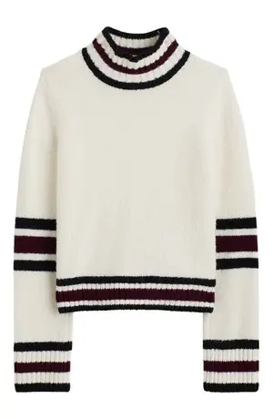 Madewell Rib Trim Mock Neck Sweater