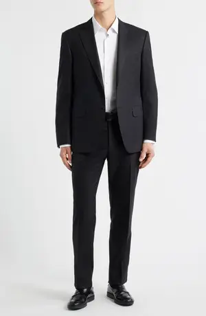 Canali Siena Regular Fit Solid Super 180s Wool Suit