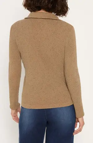 NIC+ZOE Long Sleeve Rib Polo