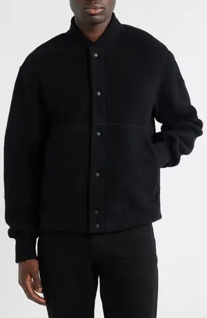 Canada Goose Fleece Bomber Jacket - Black - Noir