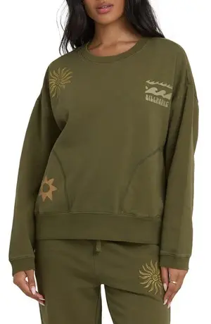 Billabong Drop Shoulder Sweatshirts Hoodies For Women