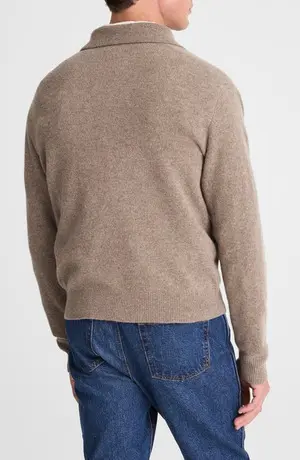 Madewell Merino Wool Polo Sweater - Heather Grey