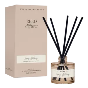 SWEET WATER DECOR Tinted Glass Reed Diffuserspa Scents - Luxury Getaway
