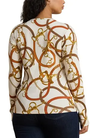 Ralph Lauren Katharin Chain Print Top