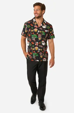 Opposuits Merry Jinglejoy Camp Shirt