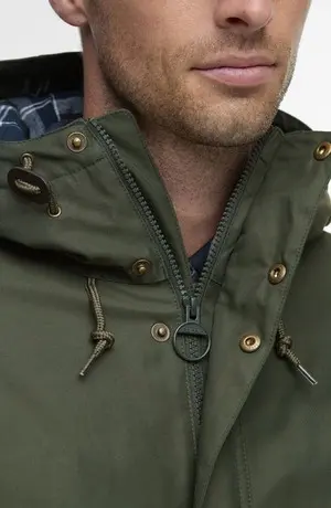 Barbour Modern Lorden Waterproof Hooded Jacket - Olive