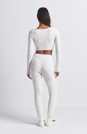 SKIMS Sweater Knit Crop Cardigan - Ivory