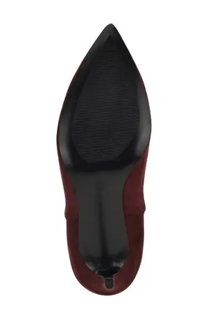 Nine West Razla Pointed Toe Boots - Dark Red