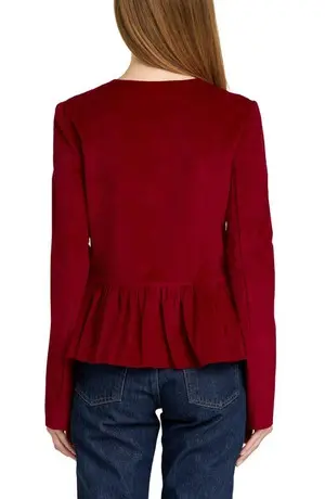 WAYF Peplum Cotton Jacket