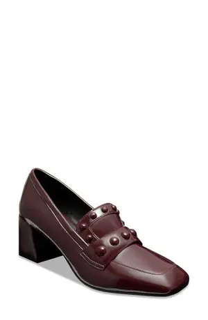 Aerosoles Izzell Square Toe Pumps - Merlot Crinkle Patent